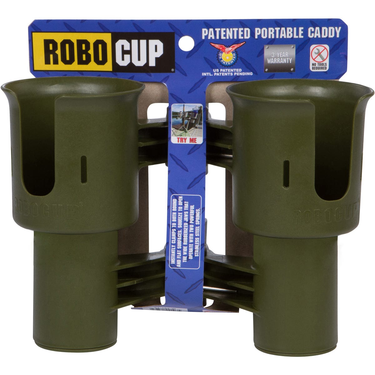ROBOCUP - Patented Clamp On Cup Holder Caddy with A World Of Uses